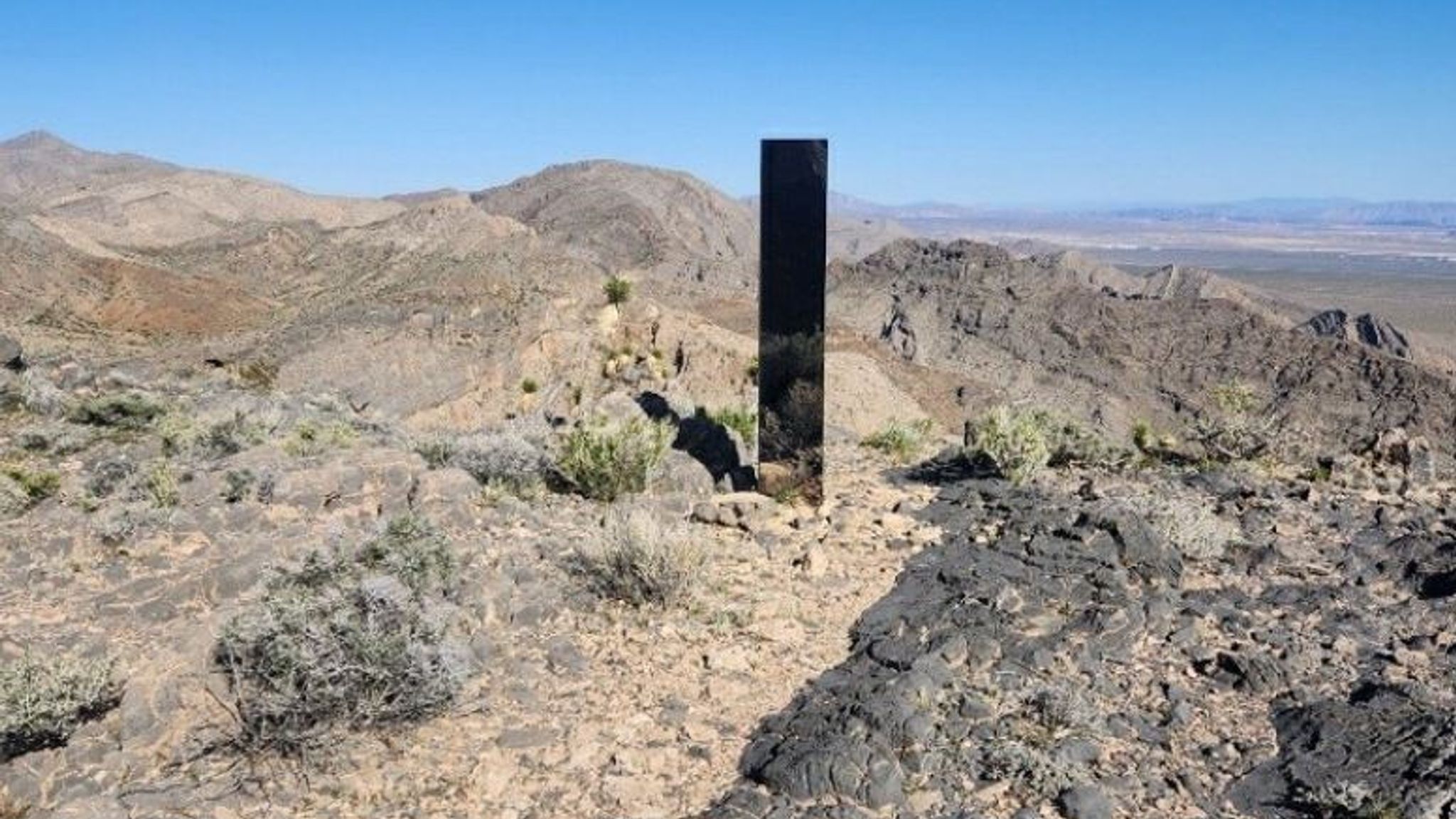 Mysterious monolith discovered in desert near Las Vegas | US News | Sky ...