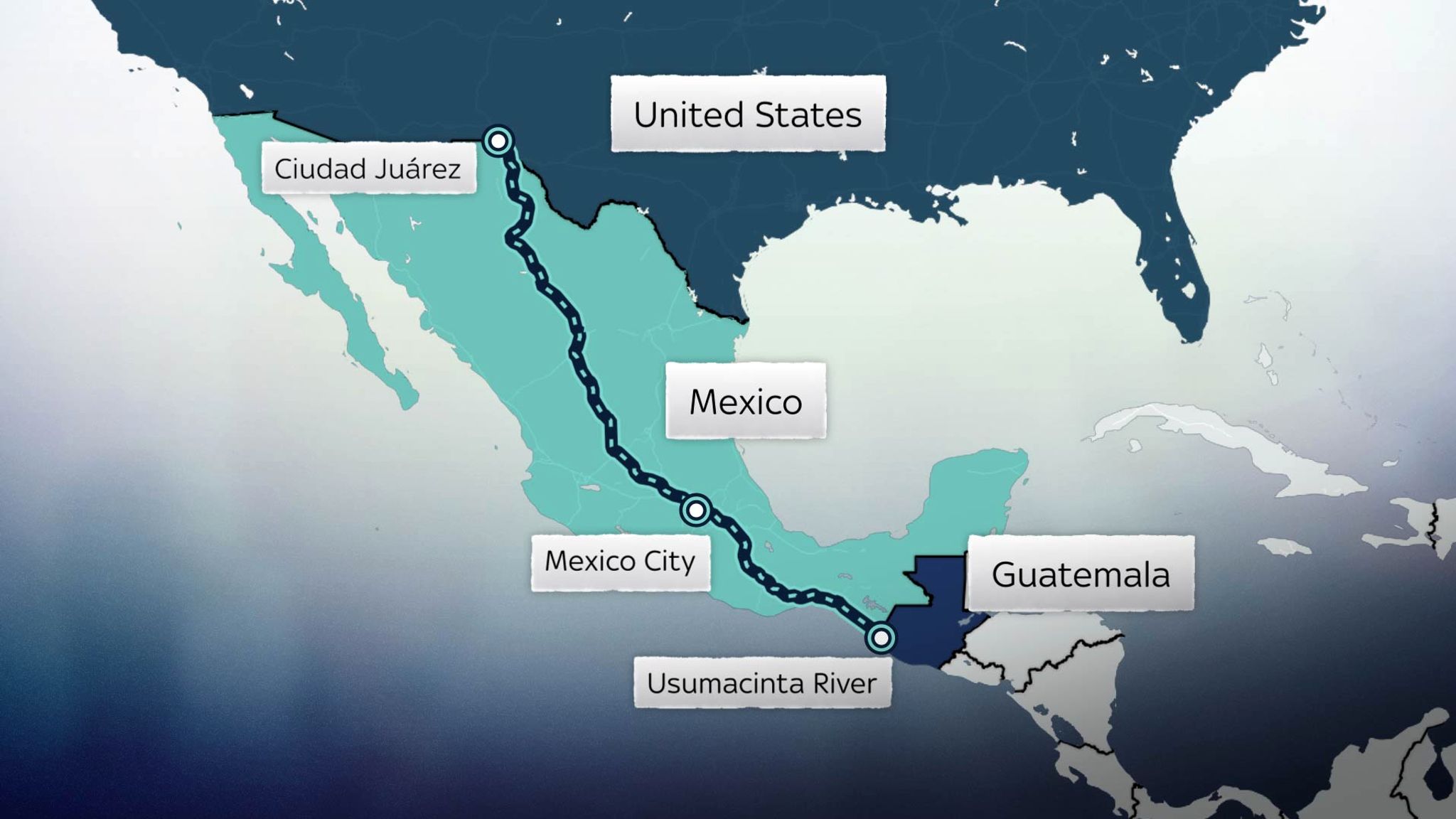 Thousands of migrants attempt to make the dangerous journey from Mexico ...