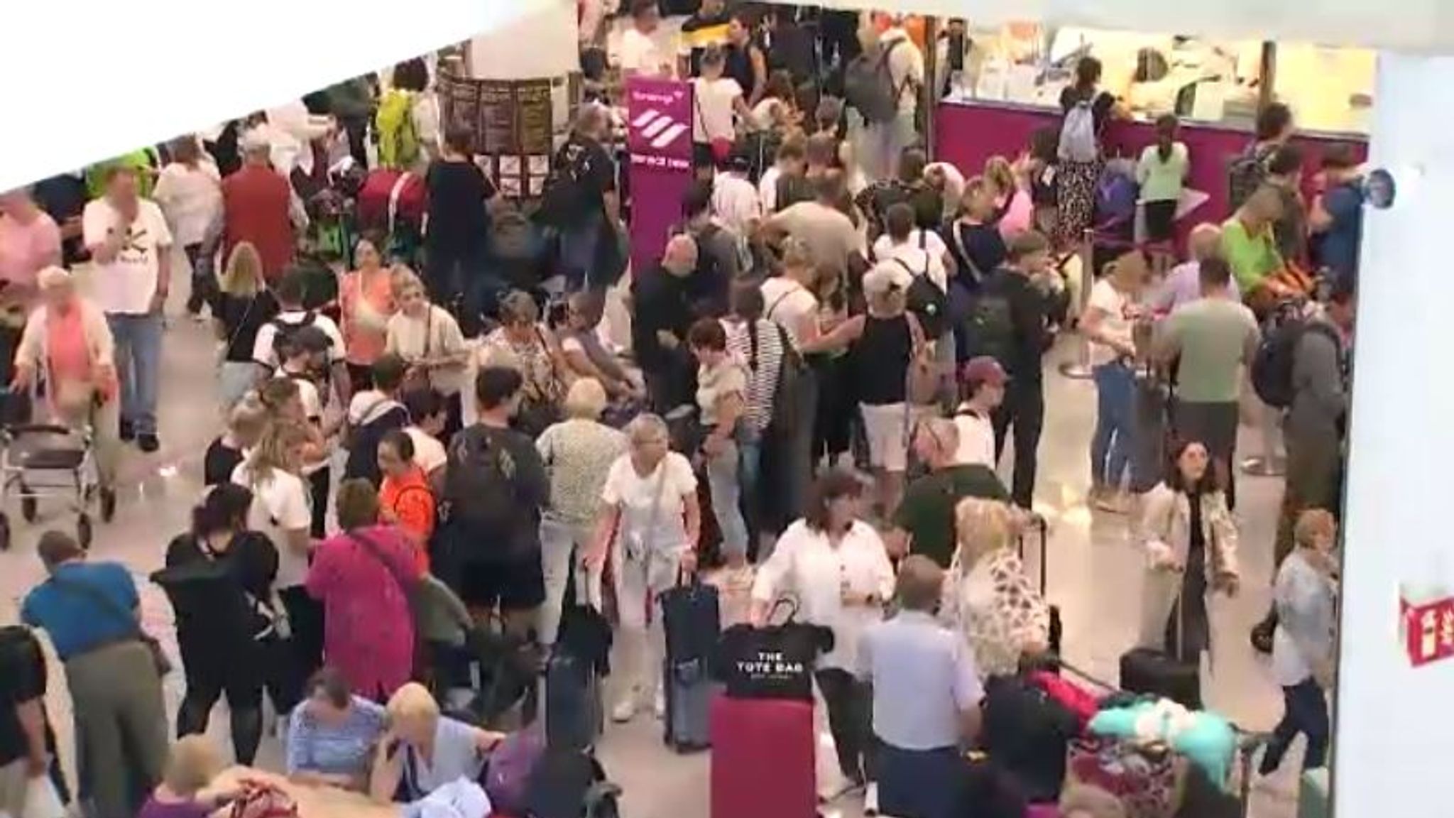 Majorca airport hit by storm with planes grounded after runway flooded ...
