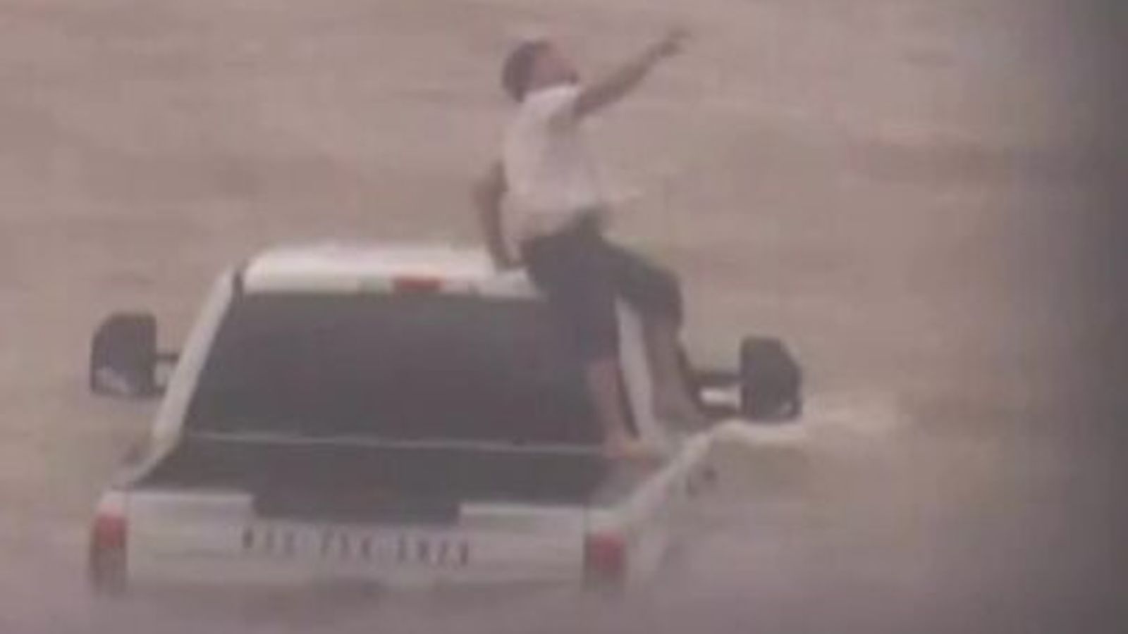 Hurricane Beryl: Man hoisted to safety after becoming trapped on top of ...