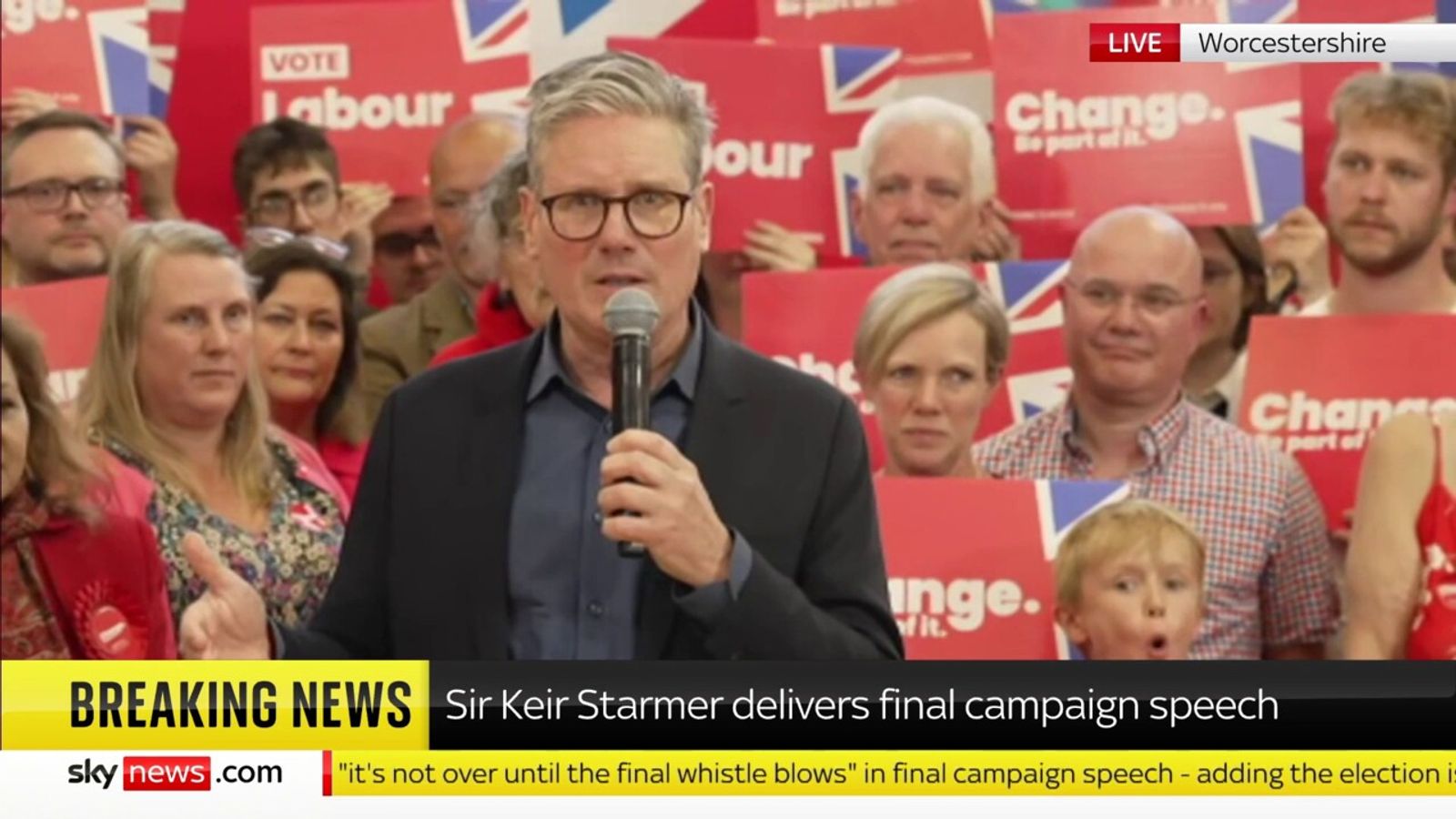 Starmer's final campaign speech as general election campaign draws to a ...