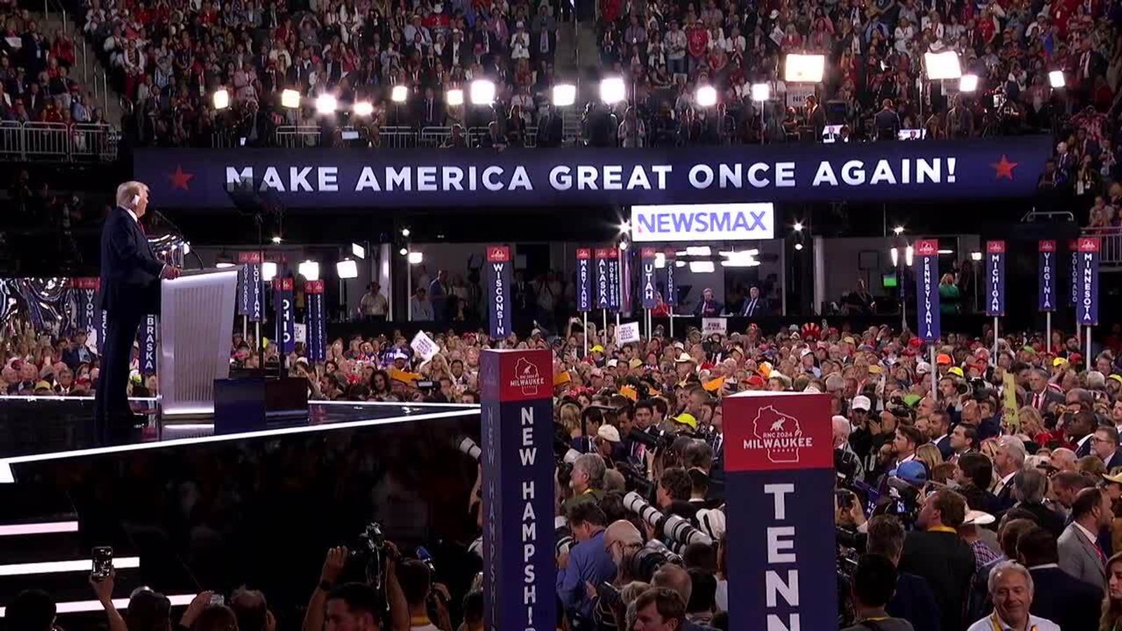 Trump speech: Republican presidential candidate speaks a nomination ...