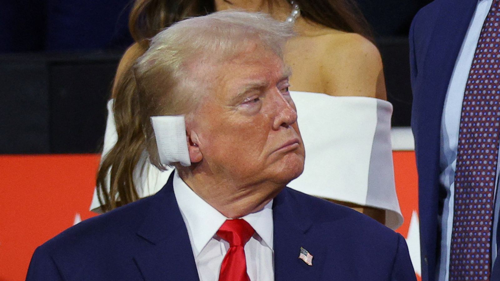 Trump appears at RNC with bandaged ear following assassination attempt ...