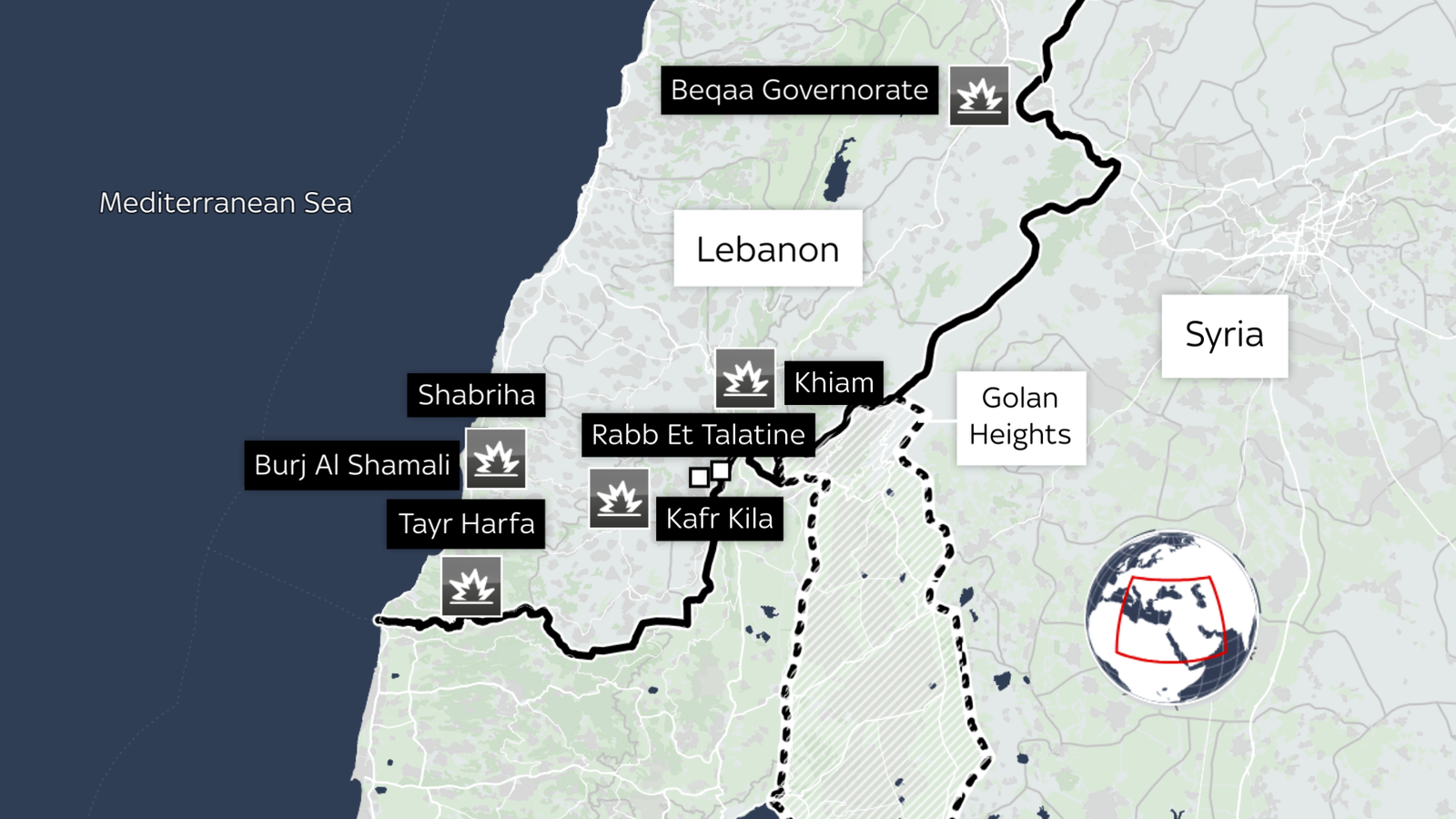 Israel strikes Hezbollah targets 'deep inside' Lebanon after deadly ...