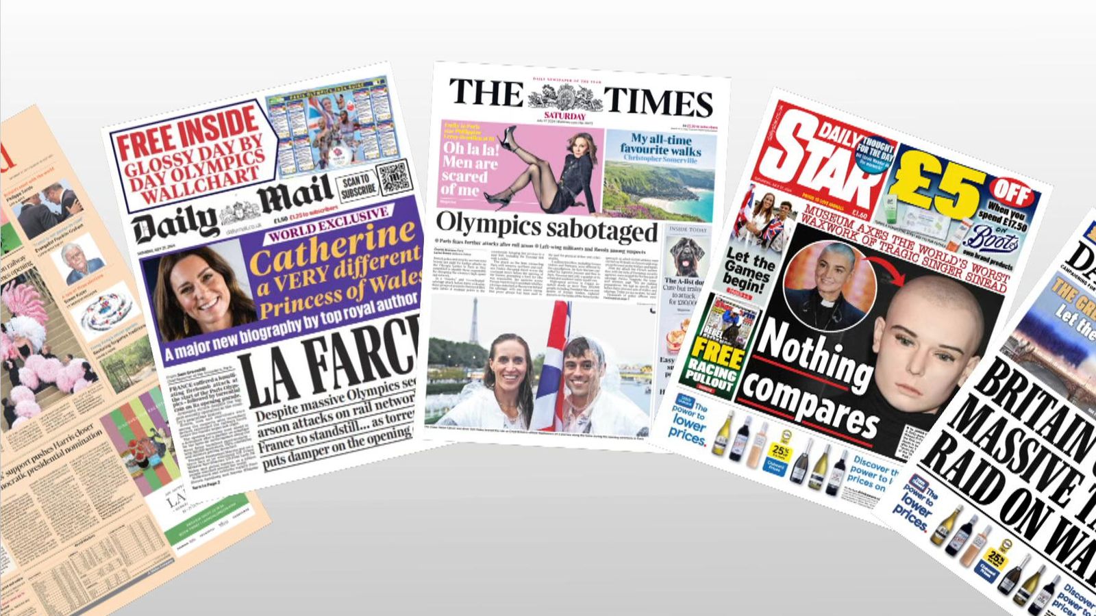 Saturday's national newspaper front pages | UK News | Sky News