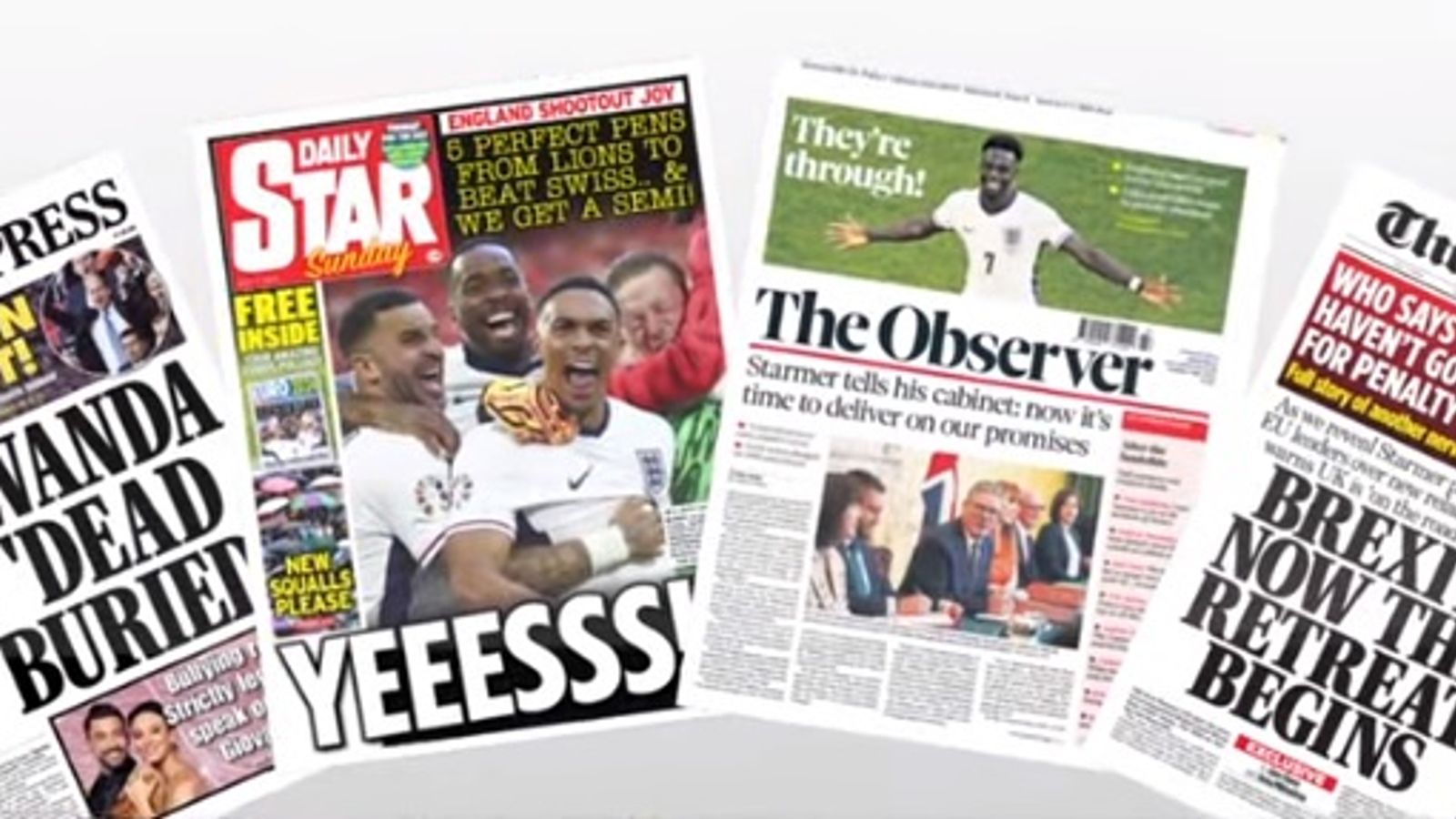 Sunday's national newspaper front pages | UK News | Sky News