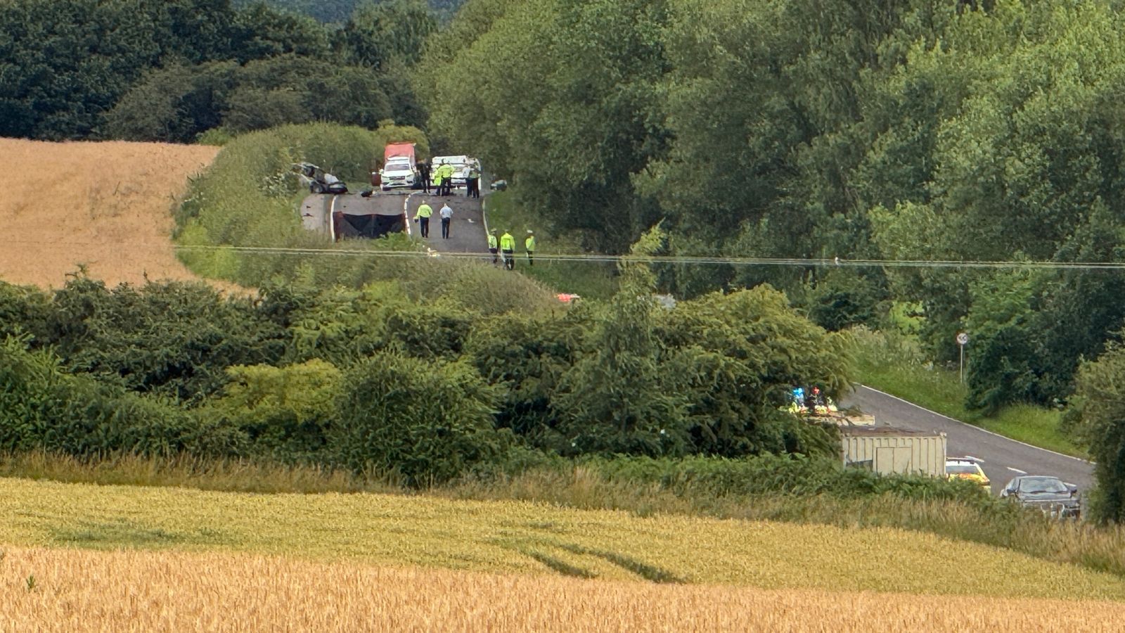 Girl left orphaned after her parents and sisters killed in A61 crash ...