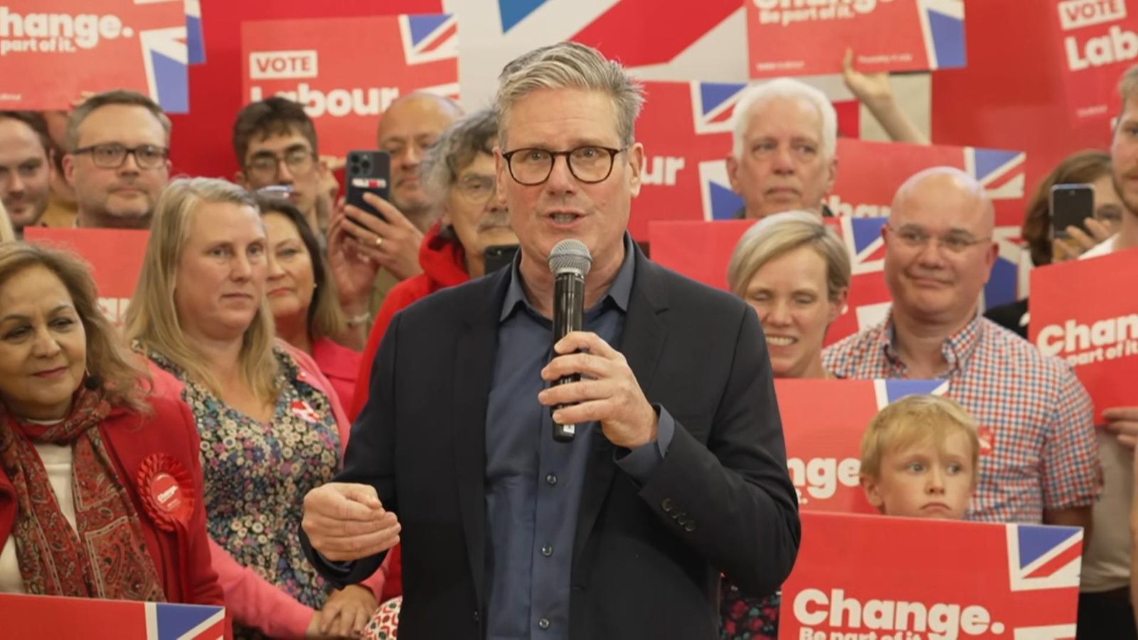 Labour leader Keir Starmer delivers final campaign speech, encouraging people to vote | Politics ...