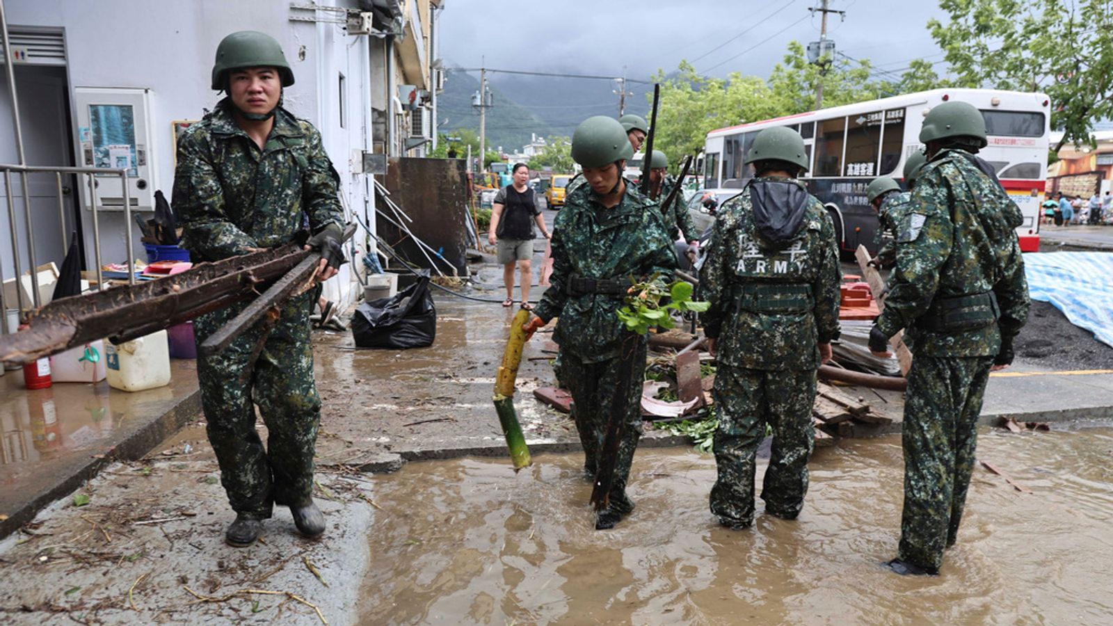 Fifteen dead in landslide after Typhoon Gaemi hits China | World News ...