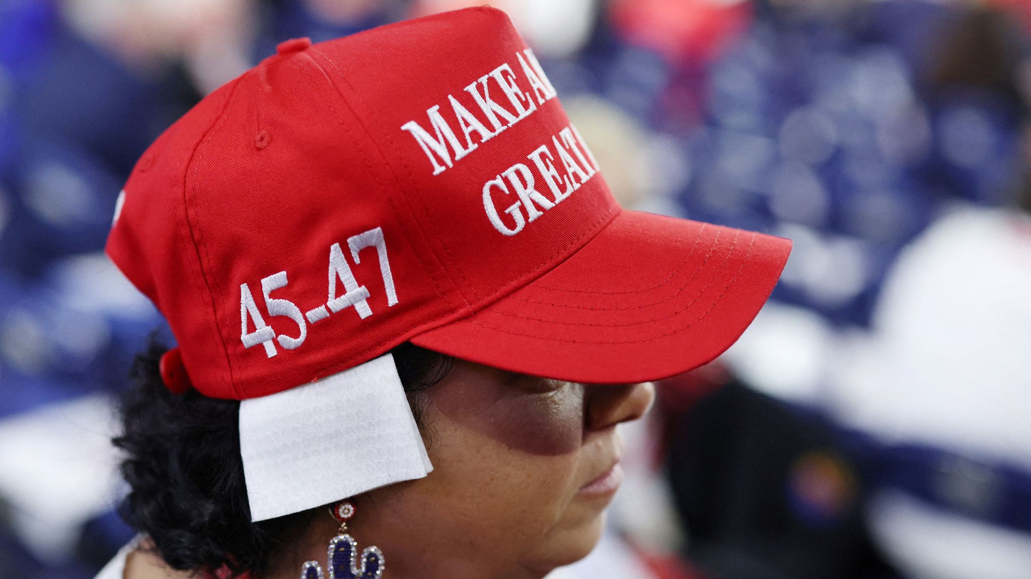 Donald Trump supporters wear fake ear bandages after shooting | US News ...