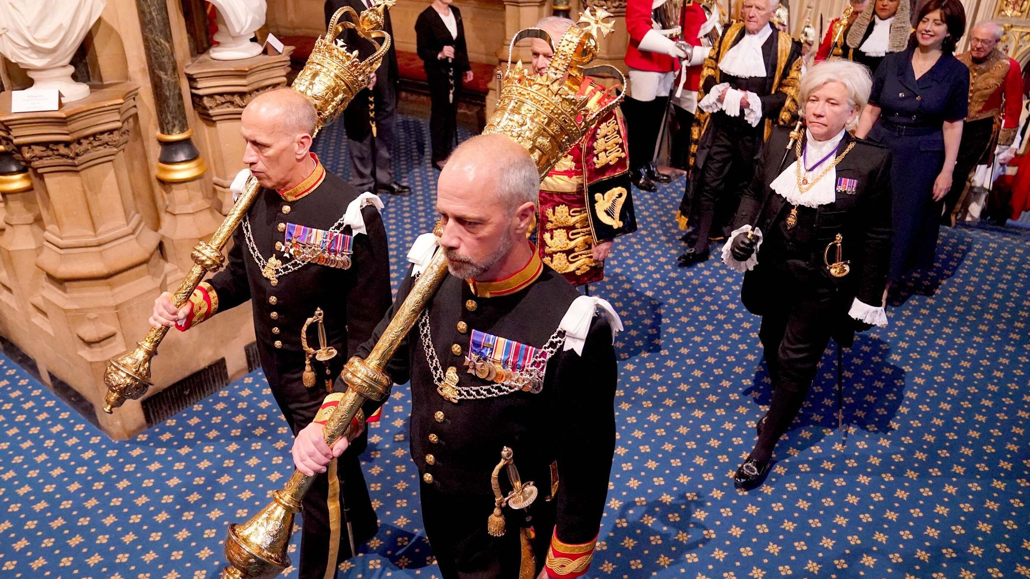 In pictures: The gold, grandeur, and tradition of the King's Speech ...
