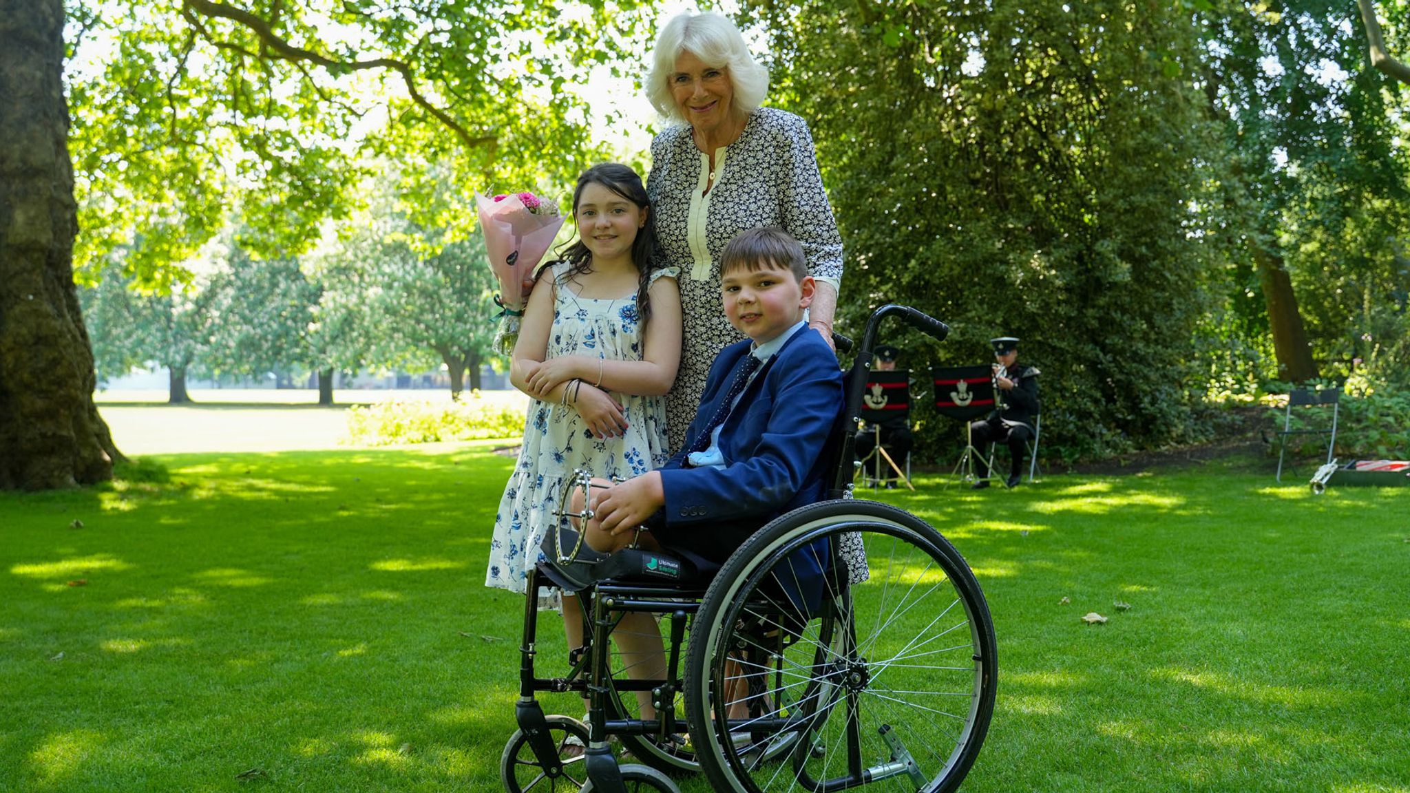 Tony and Lyla meet Queen Camilla at Buckingham Palace after missing ...