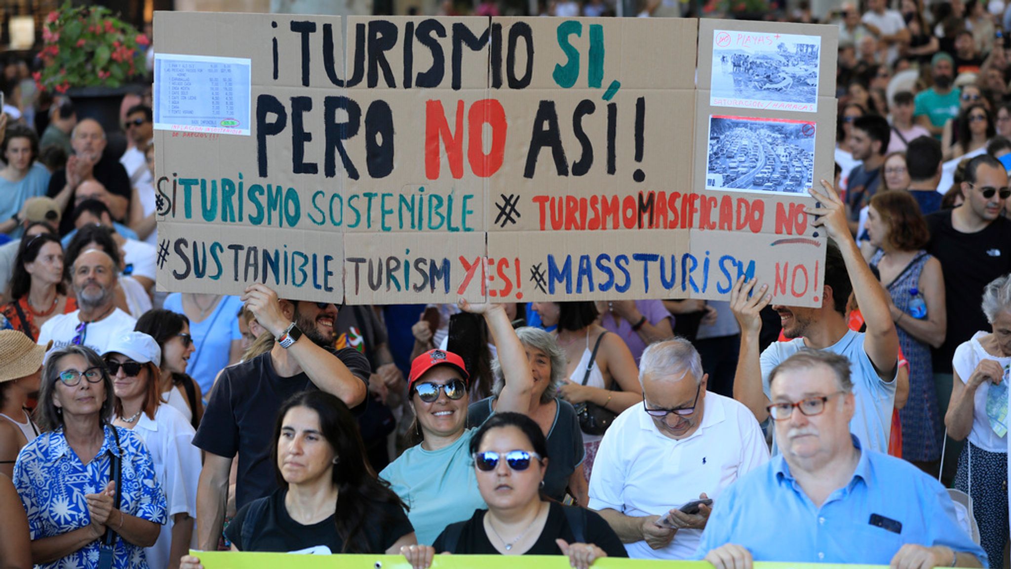 'Your paradise, our nightmare': Thousands attend anti-tourism protest ...