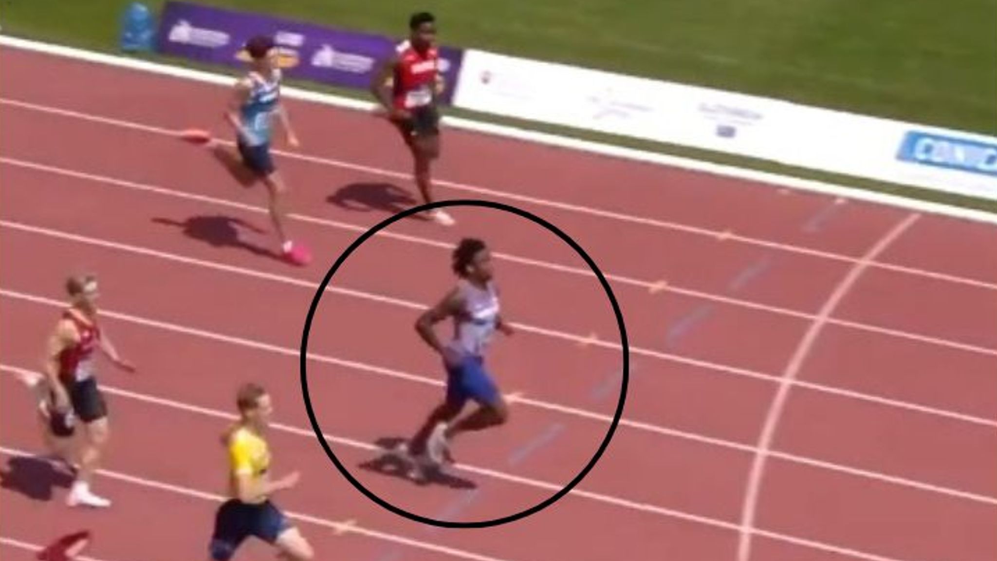 British sprinter, 16, suffers 'disaster' in race after he slows at ...
