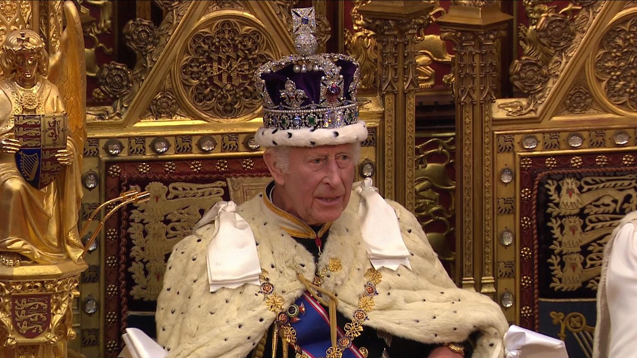 In pictures: The gold, grandeur, and tradition of the King's Speech ...