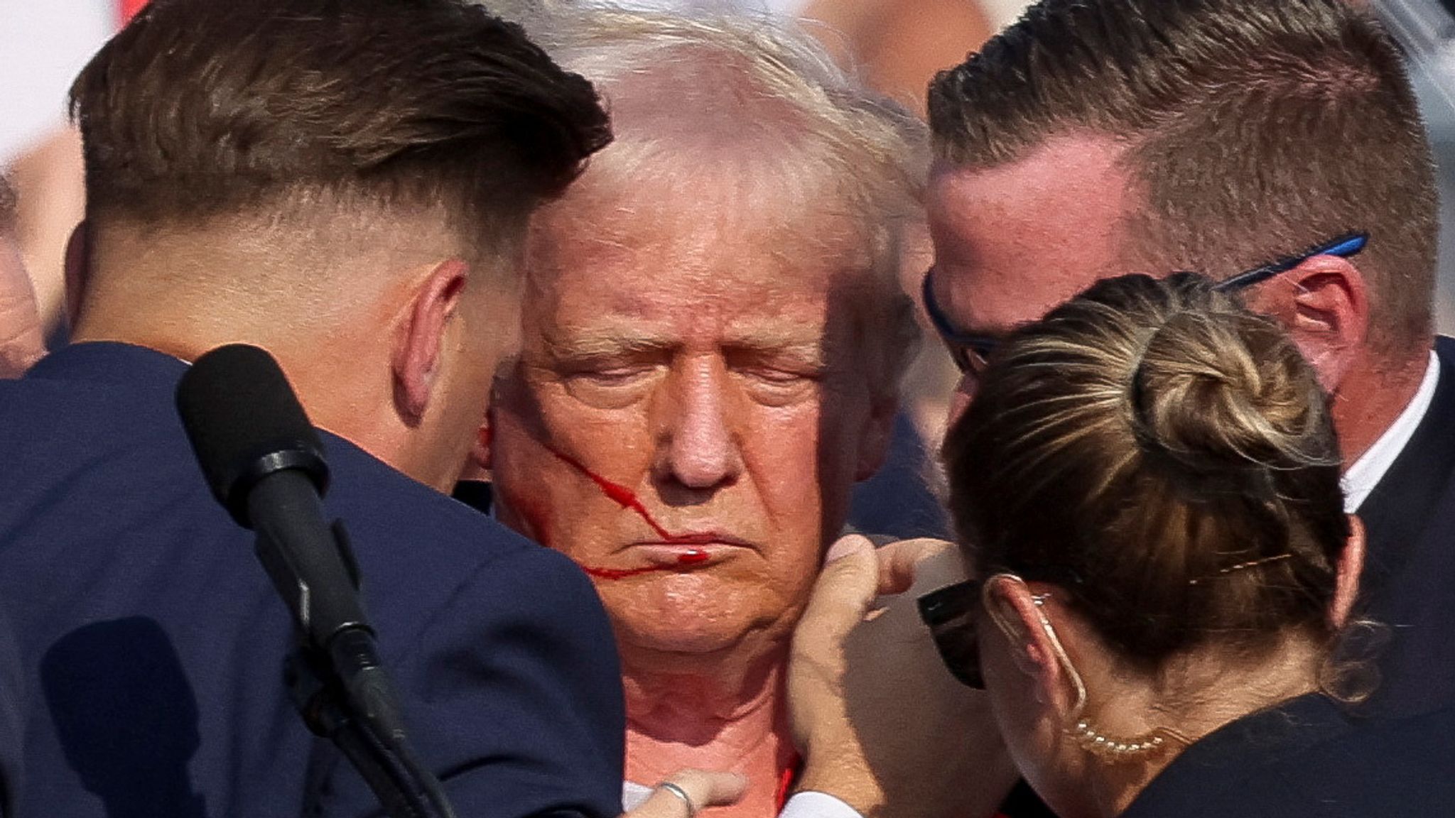 Donald Trump rally shooting: Witnesses describe 'fresh red blood' | US ...