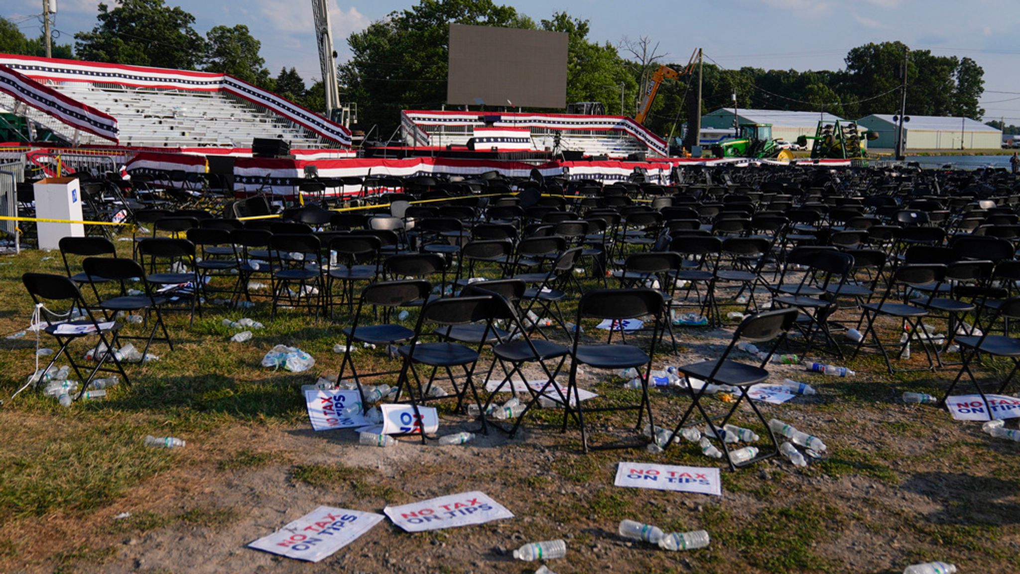 In pictures: Gunman fires multiple shots at Trump rally | US News | Sky ...