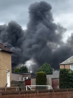 Fire crews battle huge blaze at Houston Industrial Estate in Livingston ...