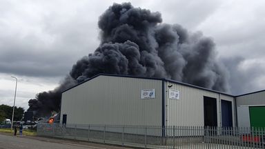 Fire crews battle huge blaze at Houston Industrial Estate in Livingston ...