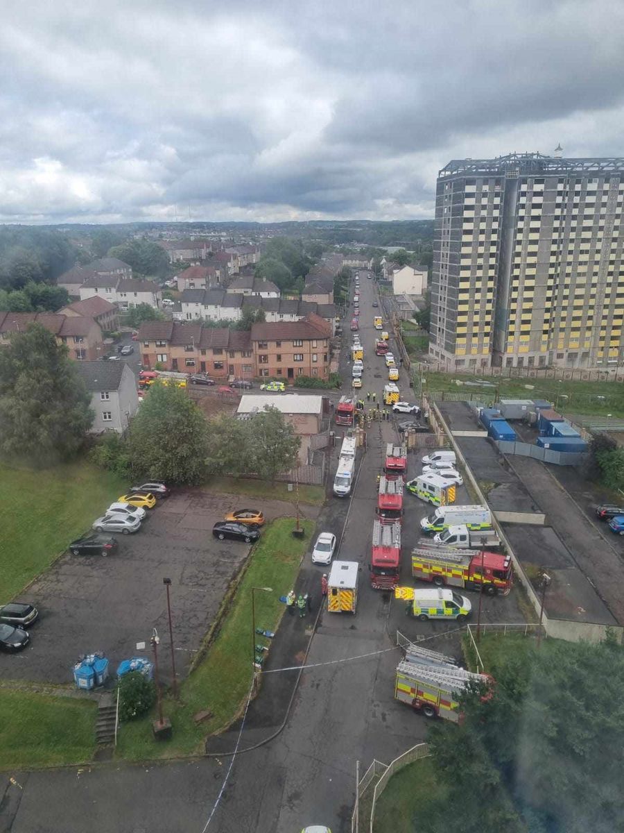 Arrest made after six people rescued by firefighters during Coatbridge ...