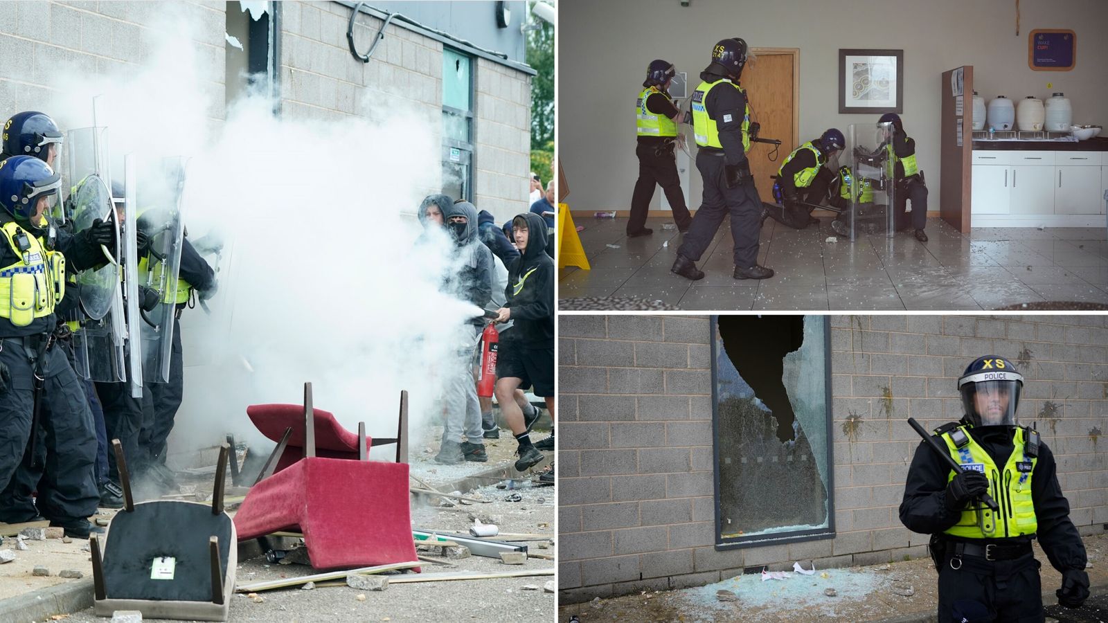 [BBC] More than 100 arrests after violence as far-right anti-immigrant ...