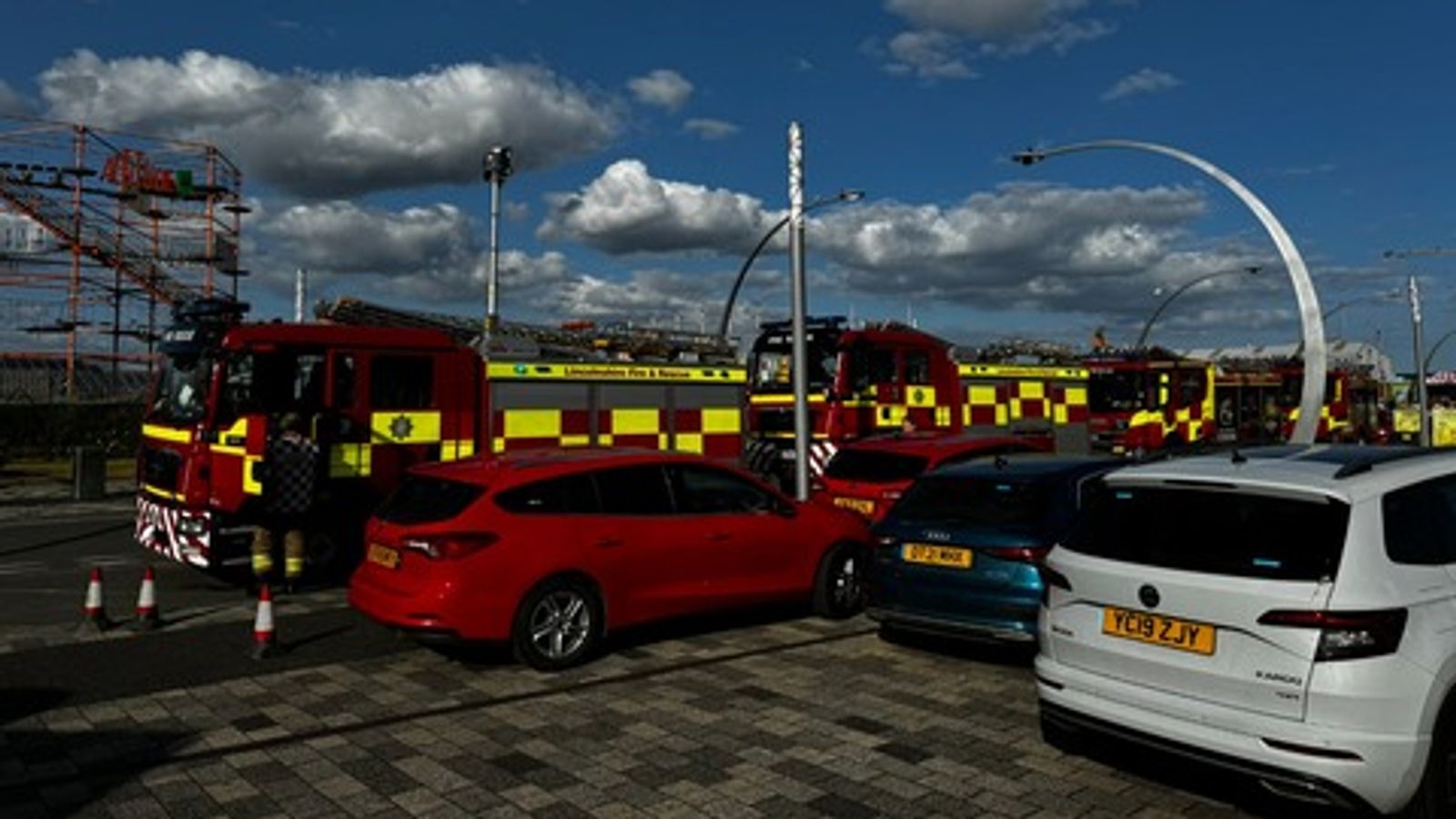 People stuck for hours mid-air after Skegness Pleasure Beach ride ...