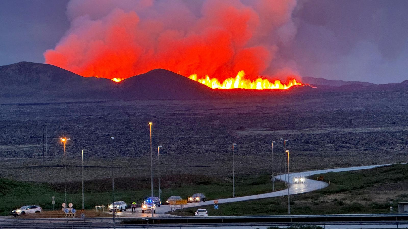 Emergency Declared After Volcano Erupts In Iceland Creating Major
