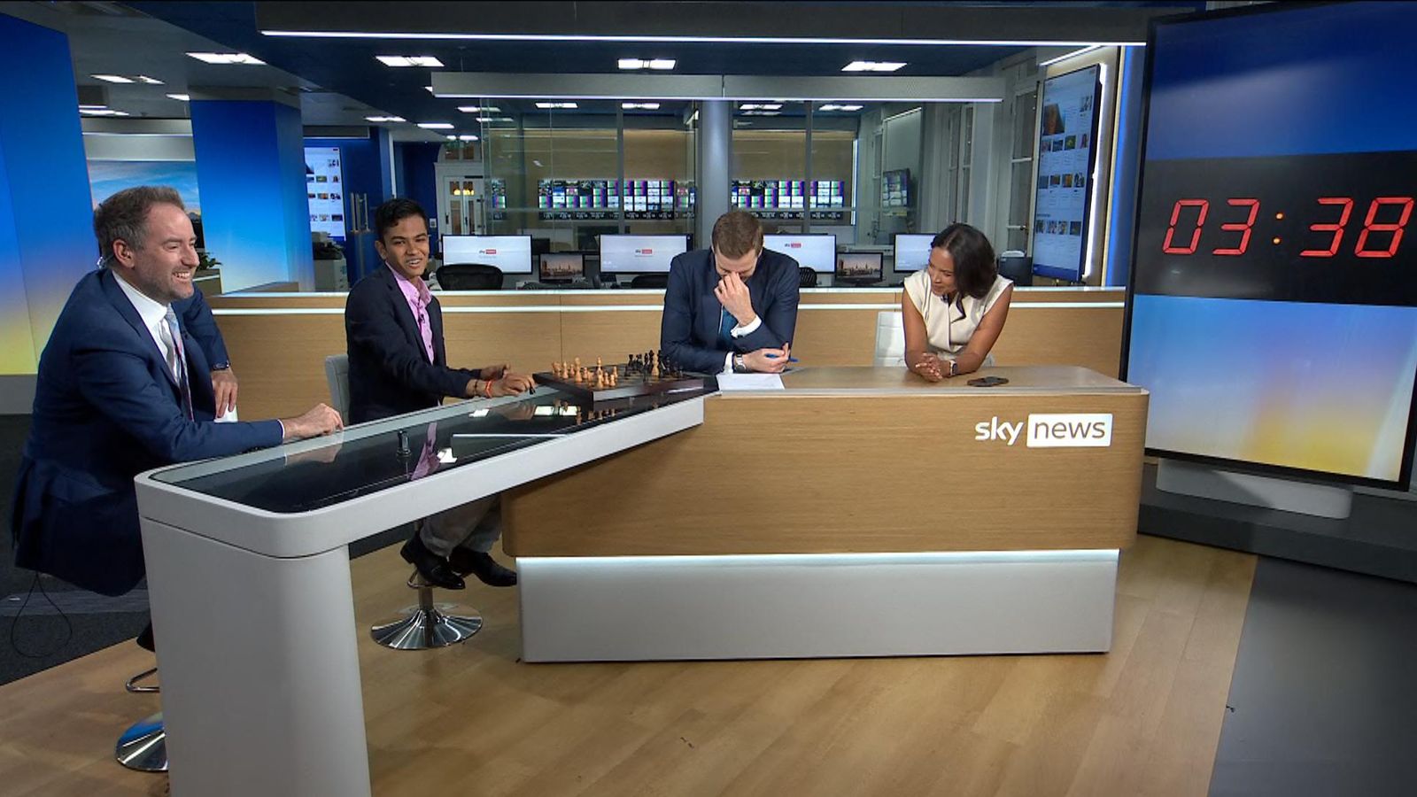 Watch Sky News presenter lose to Britain's youngest chess grandmaster | News UK Video News | Sky ...