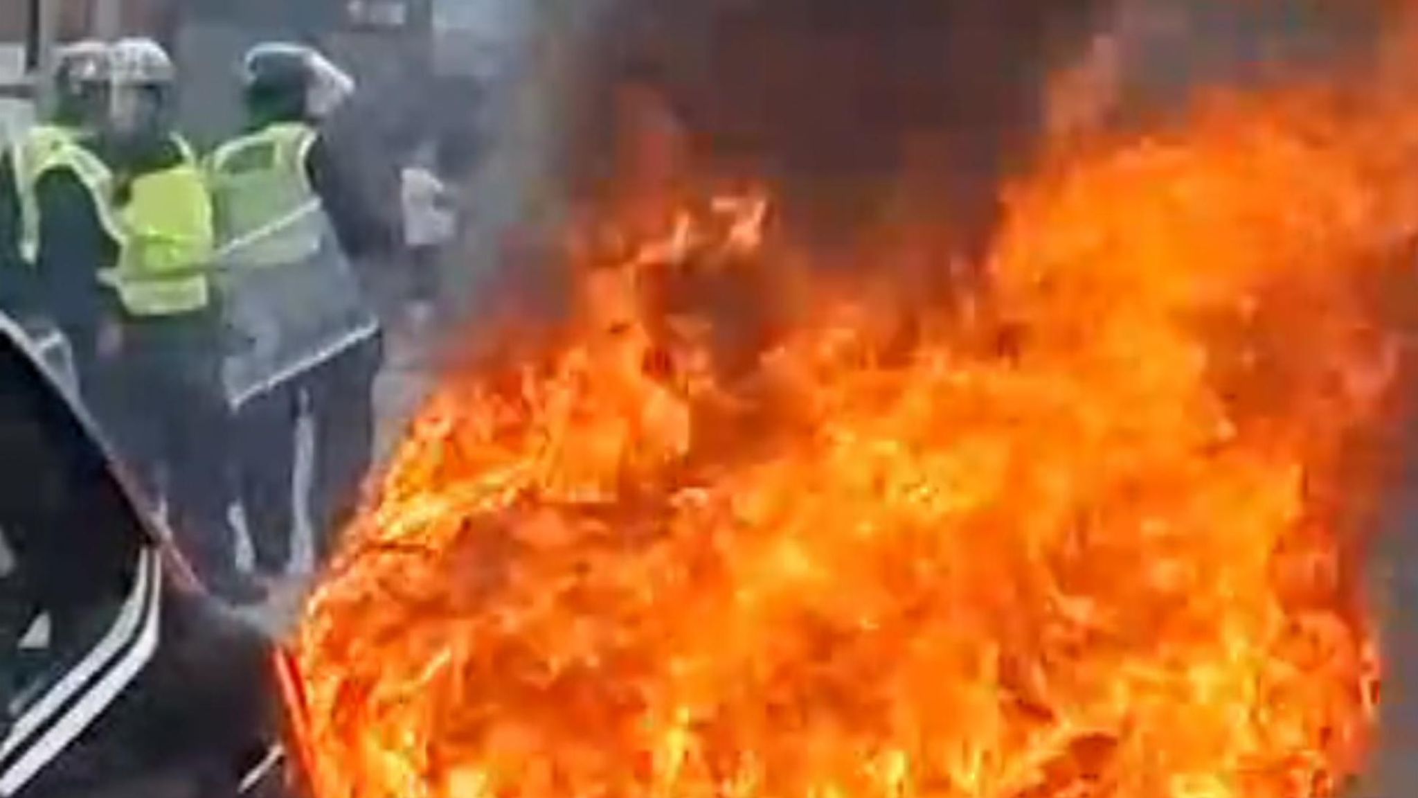 Riot Fest Car Fire