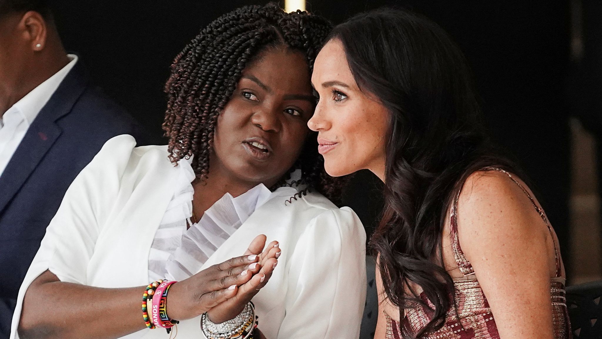 Prince Harry and Meghan arrive in Colombia after vice president 'moved ...