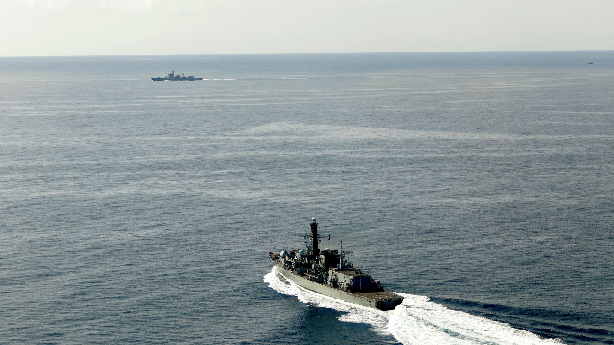 Royal Navy watches Chinese warships travelling through UK waters | UK ...