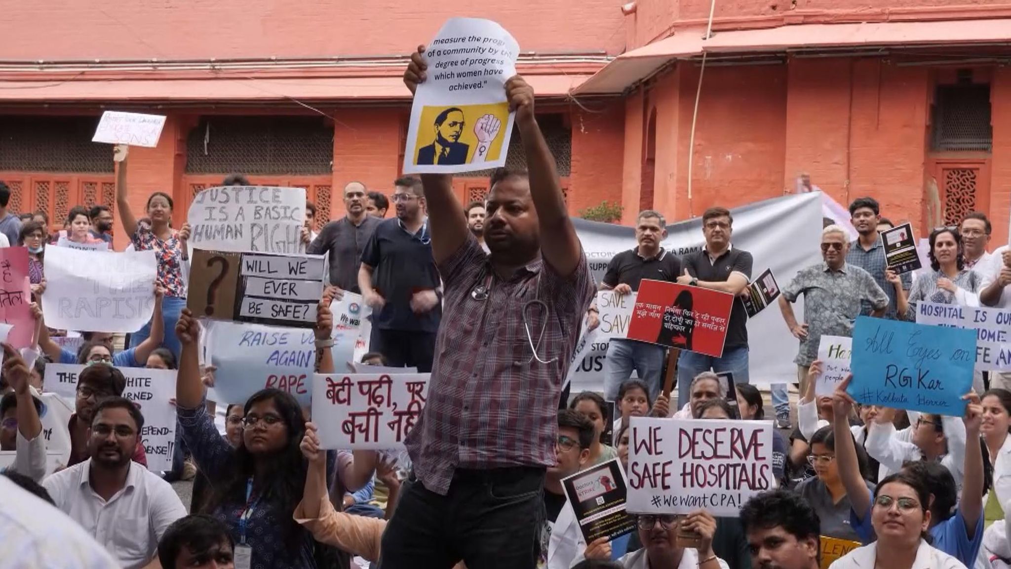 Medics in India 'living in fear' after rape and murder of doctor ...