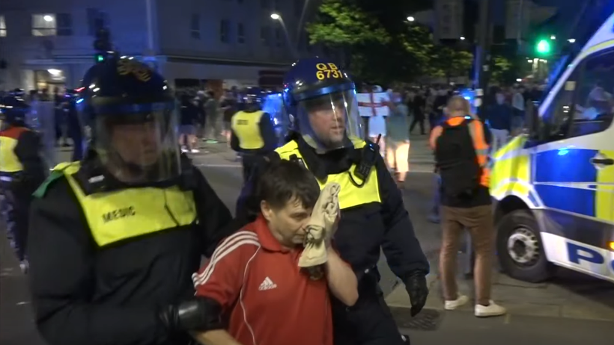 Plymouth 'Sustained violence' against police officers as bricks and ...