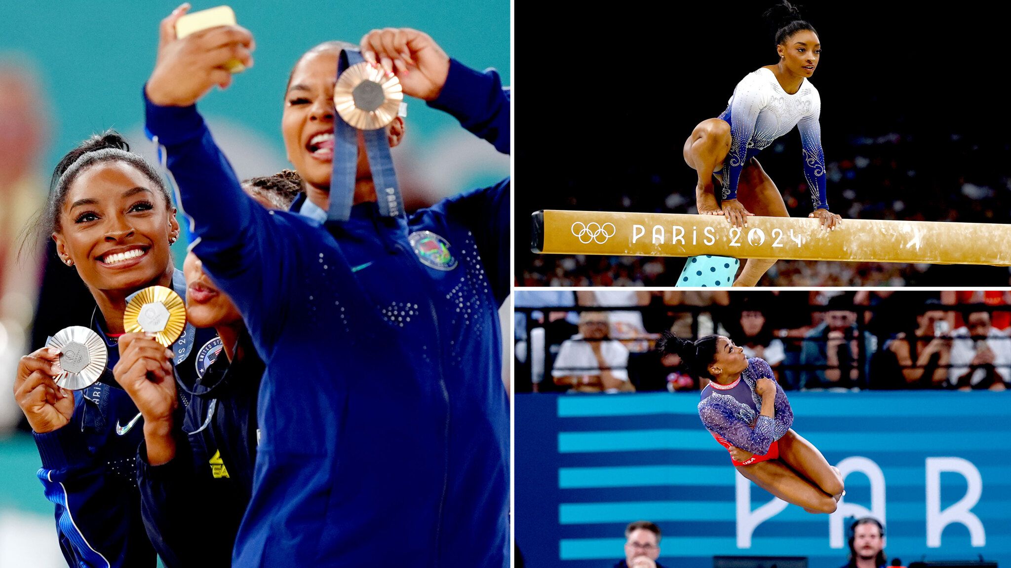 Simone Biles gets Olympic silver in floor after falling during balance ...