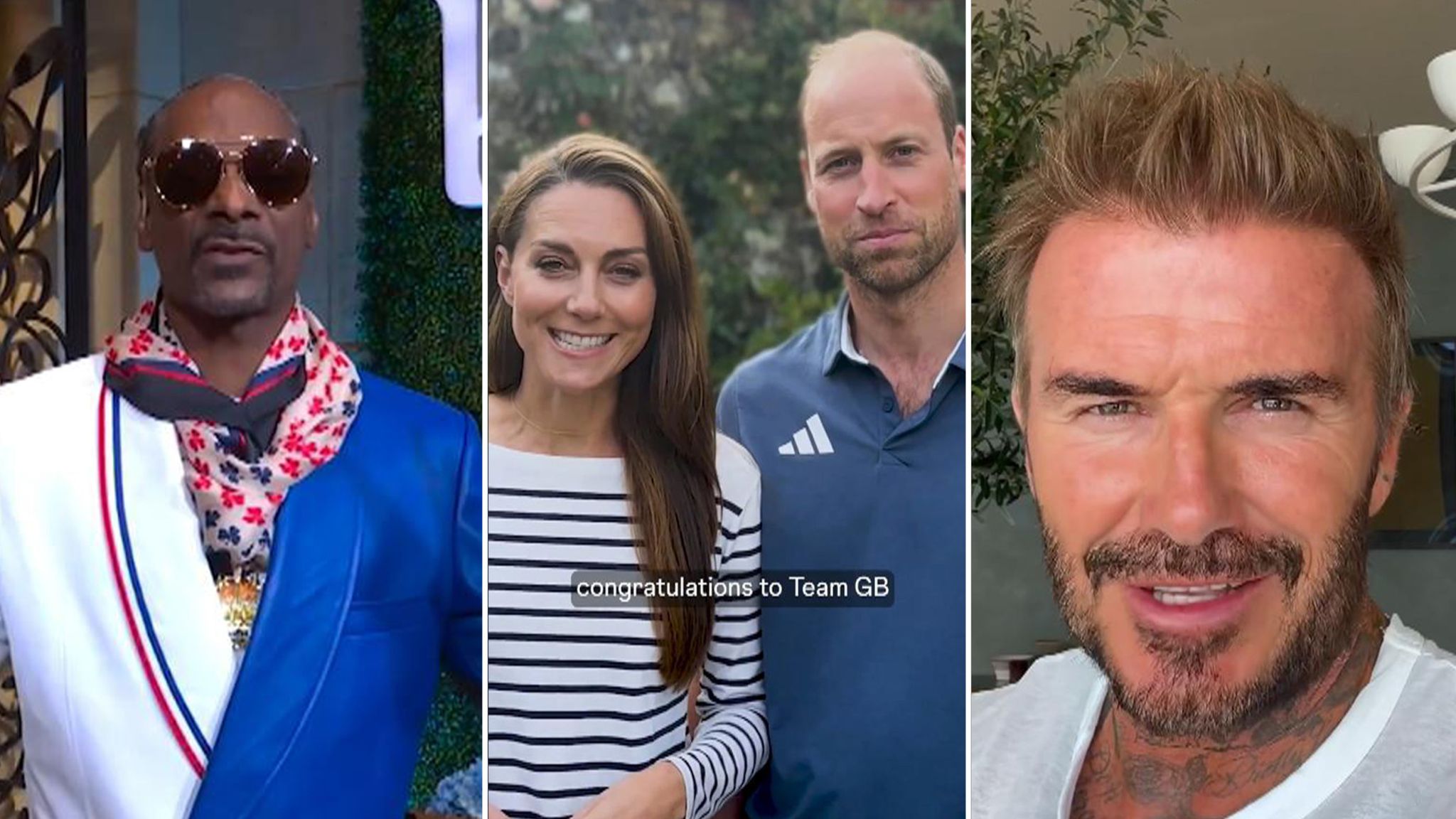 Prince and Princess of Wales send message to Team GB, along with Snoop ...