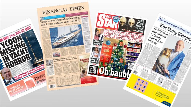 Press Preview: Monday's front pages | UK News | Sky News