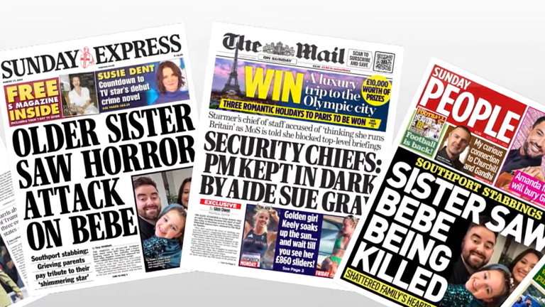 Press Preview: Sunday's front pages | News UK Video News | Sky News