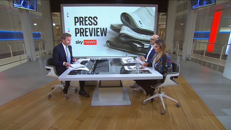 Press Preview: Tuesday's papers | News UK Video News | Sky News