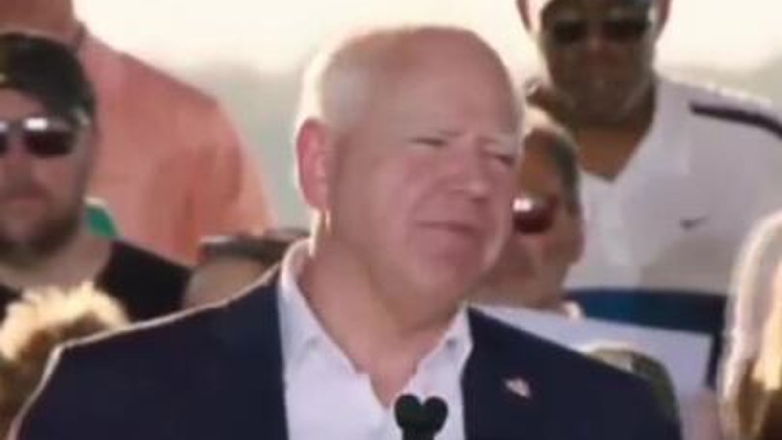 US Democratic vice presidential candidate Tim Walz says he's 'sick and ...