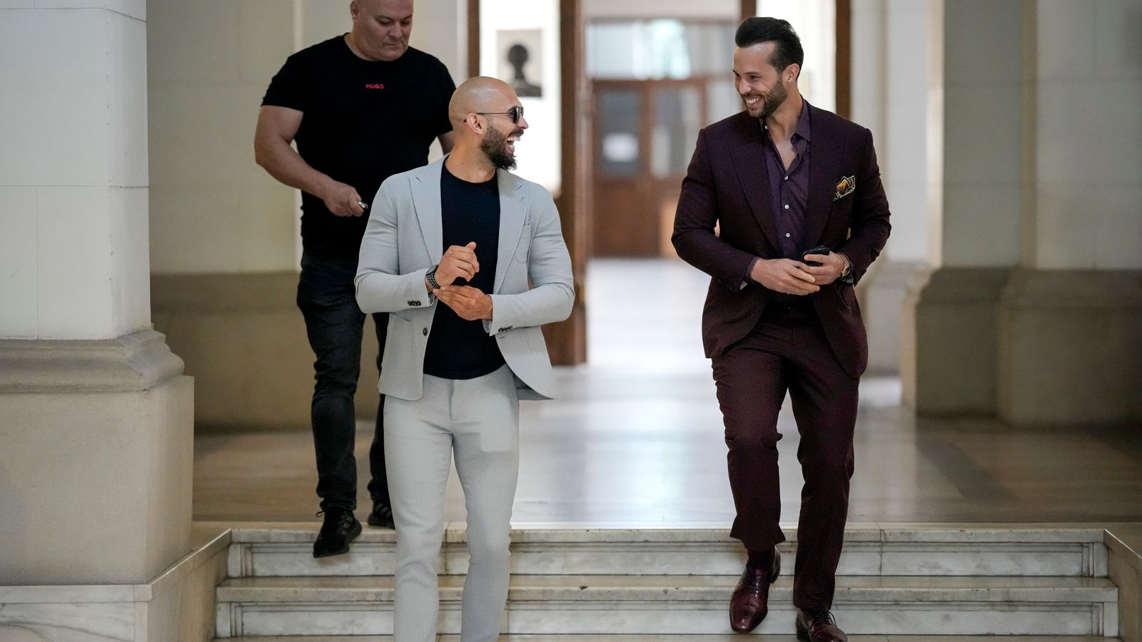 Andrew Tate and brother Tristan arrive at court for appeal decision ...