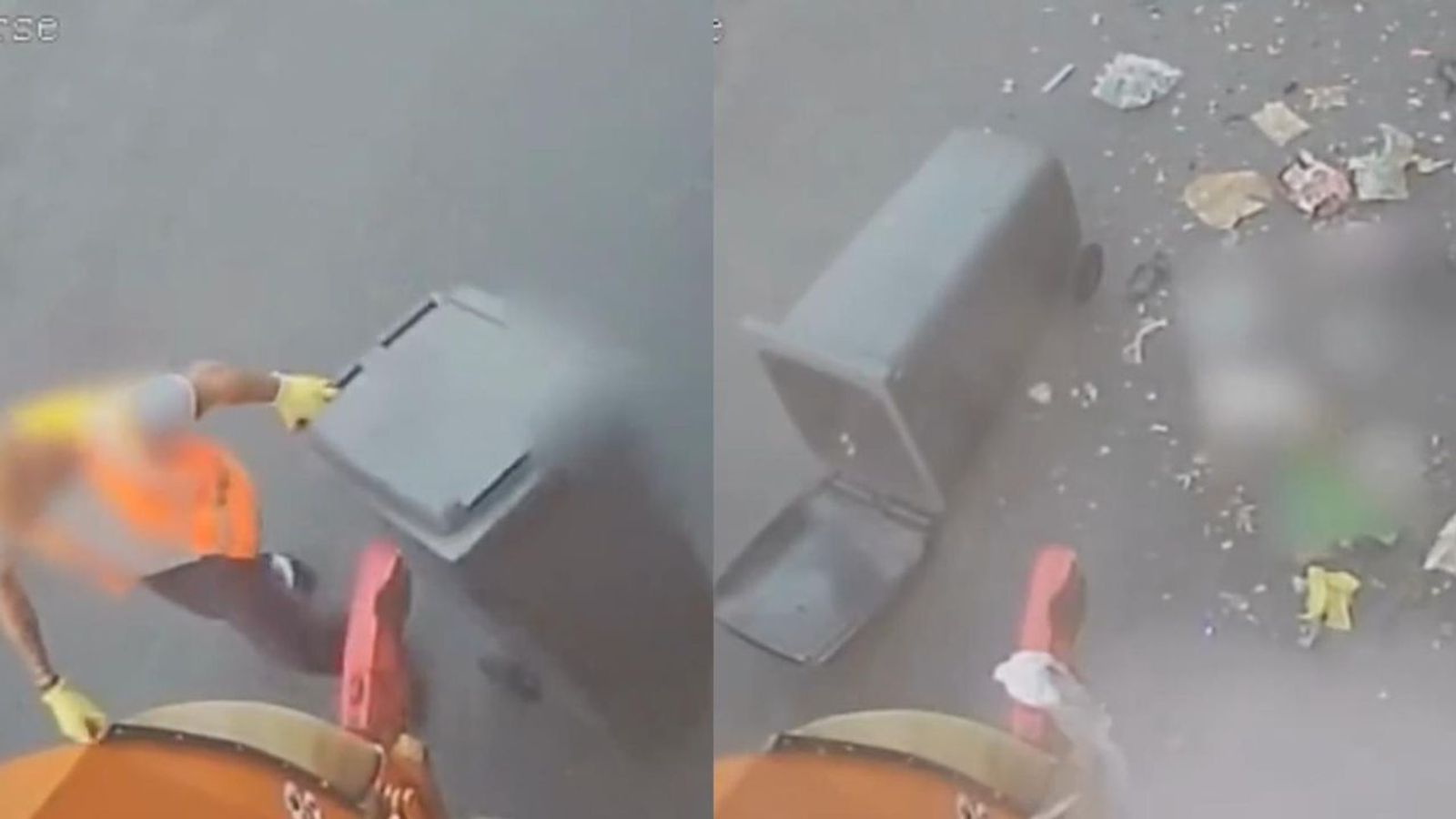 Bin collector narrowly escapes exploding rubbish in Barnet | News UK ...