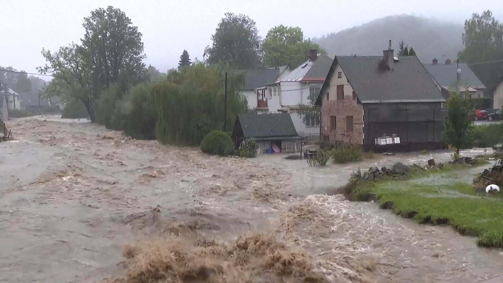 Extreme flooding sweeps across central and eastern Europe | Sky News