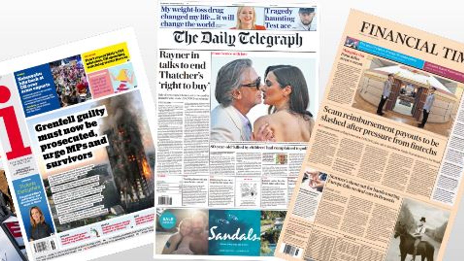 Wednesday's national newspaper front pages | UK News | Sky News