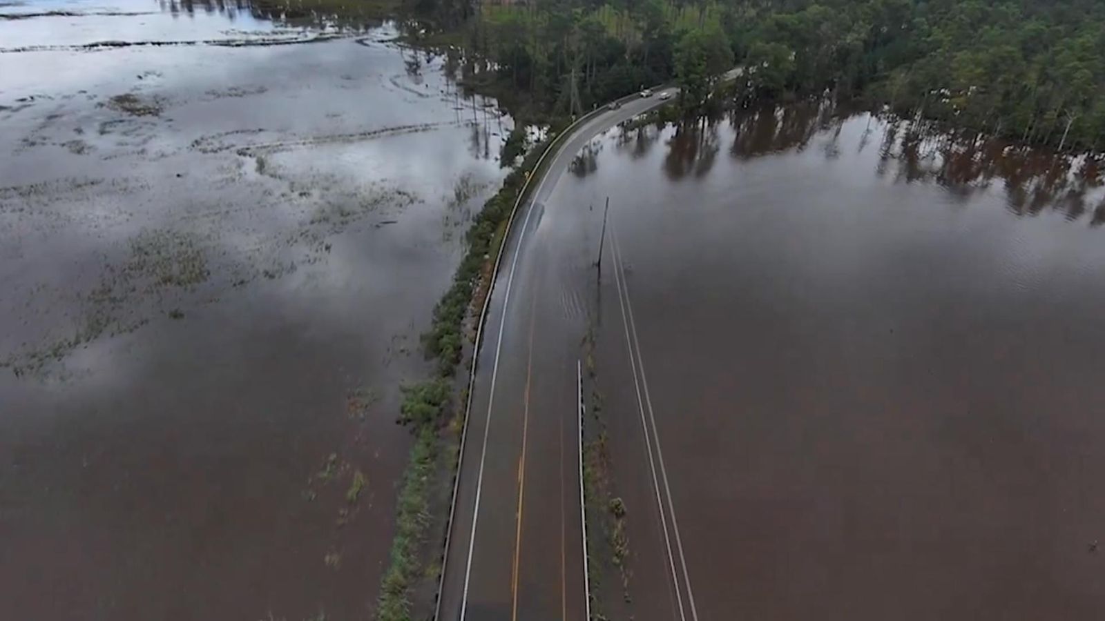 North Carolina Flood Highways Submerged As Traffic Disrupted US News North Carolina Flood Highways Submerged As Traffic Disrupted US News