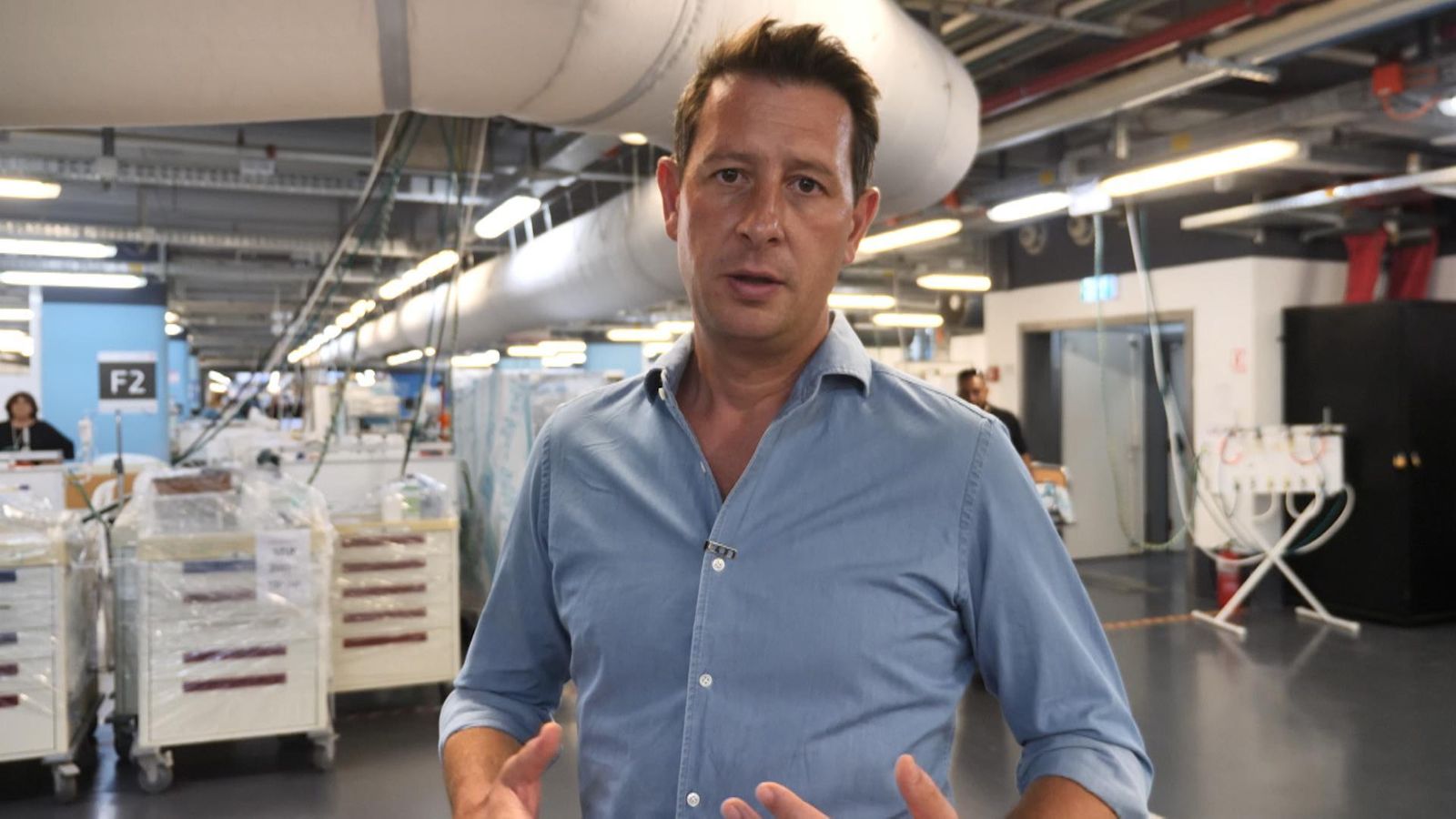 Sky's Alistair Bunkall reports from an underground hospital in Haifa, Israel | World News | Sky News