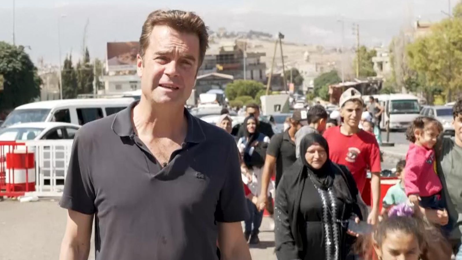 Thousands of people flee Lebanon for Syria as Israel-Hezbollah conflict ...