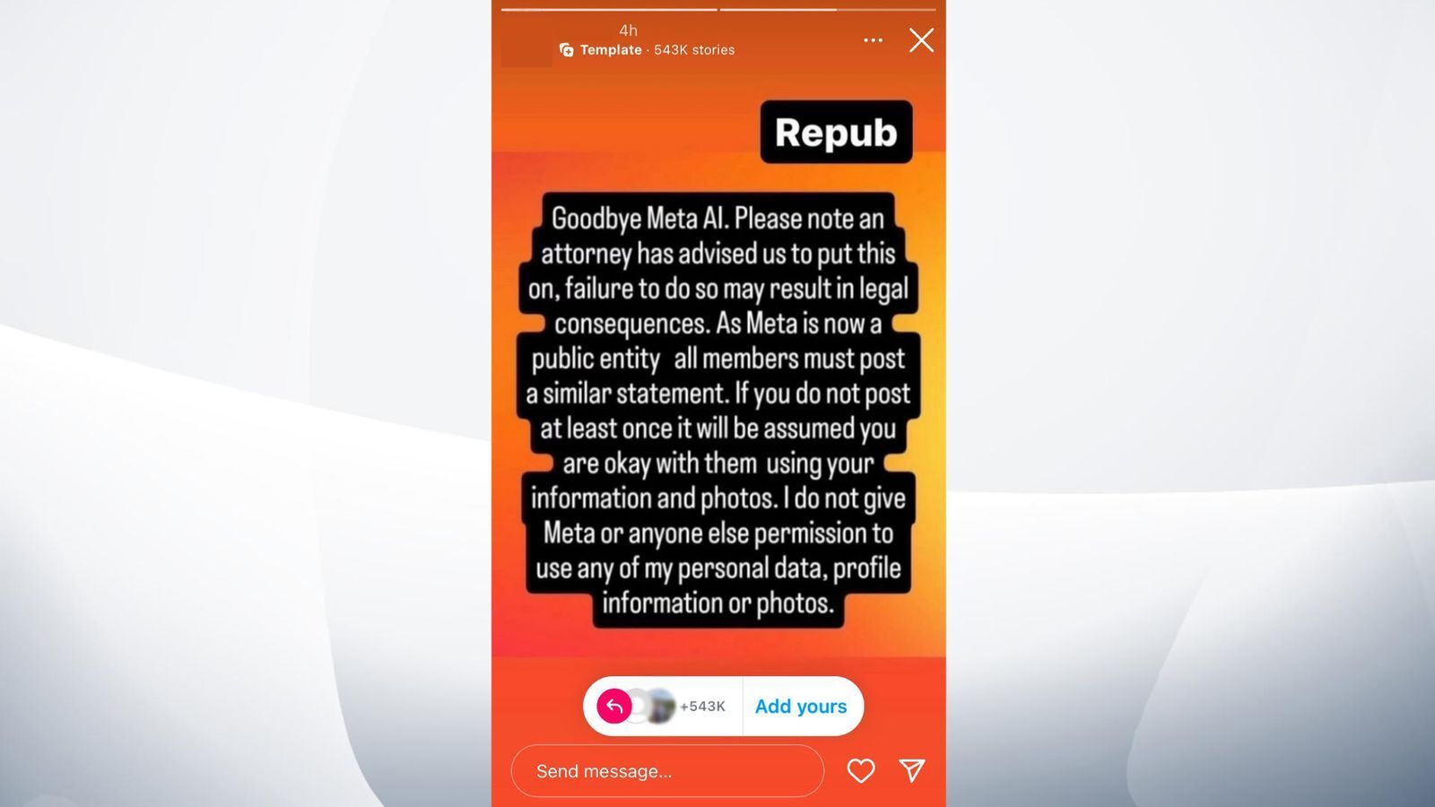 Viral post falsely claims to stop Meta using your data to train AI ...