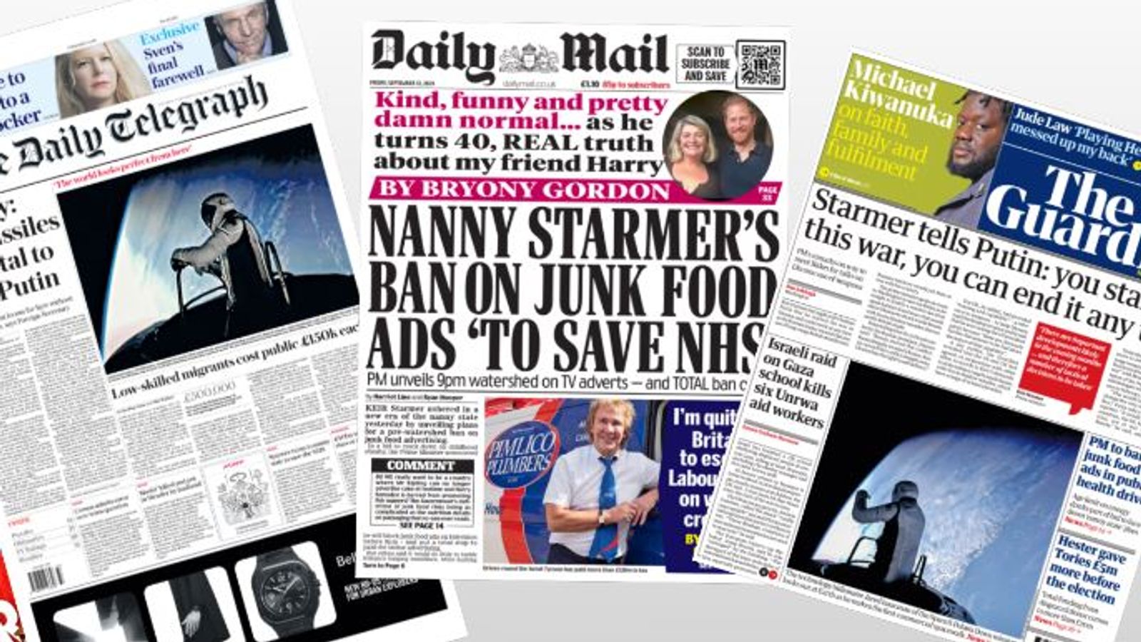 Friday's national newspaper front pages | UK News | Sky News