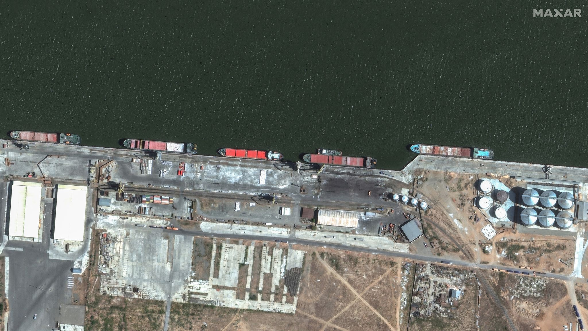 Russian ship captured in satellite image 'delivering ballistic missiles ...