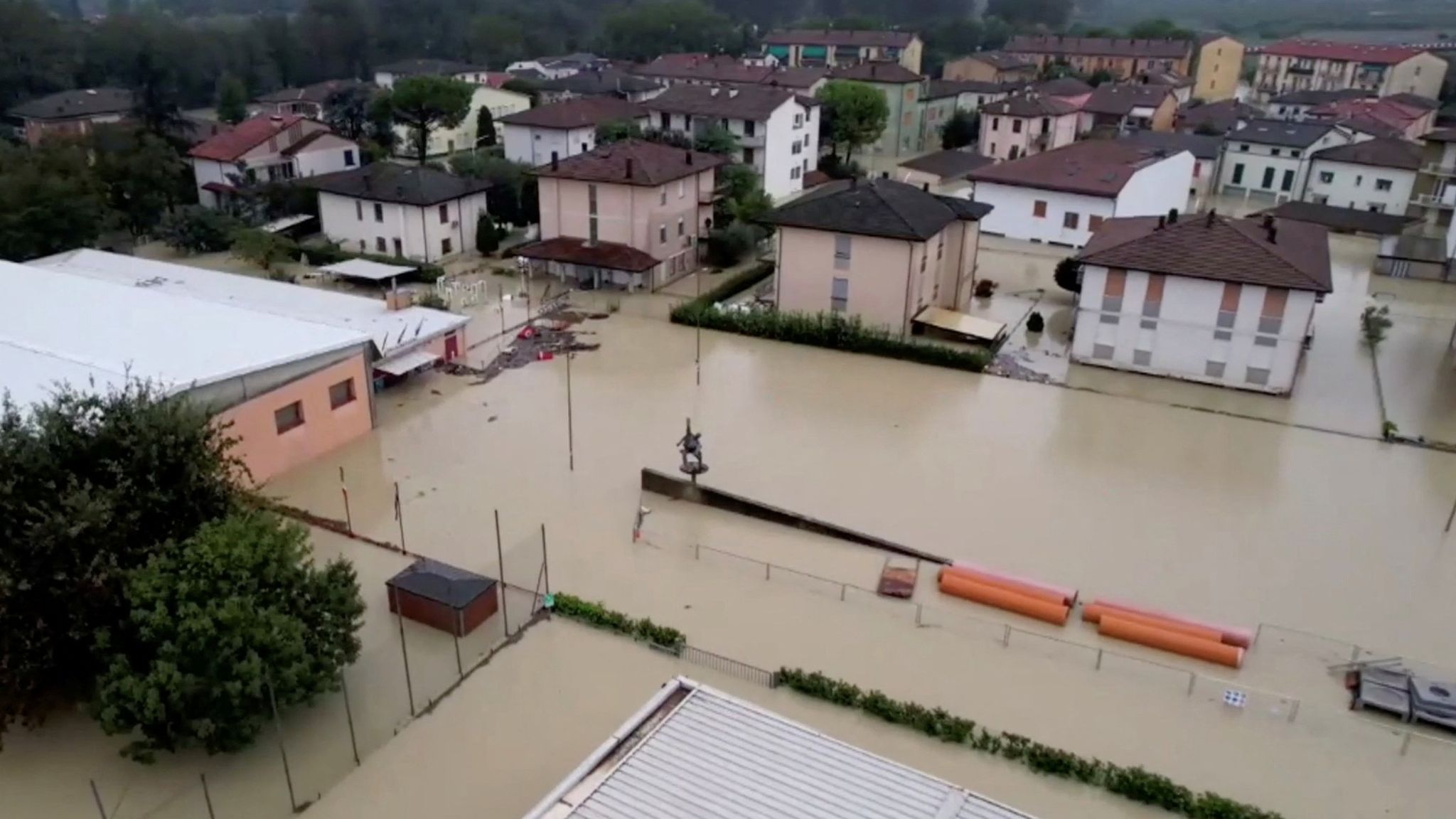 Thousands Forced To Evacuate Flooding In Italy As King Charles